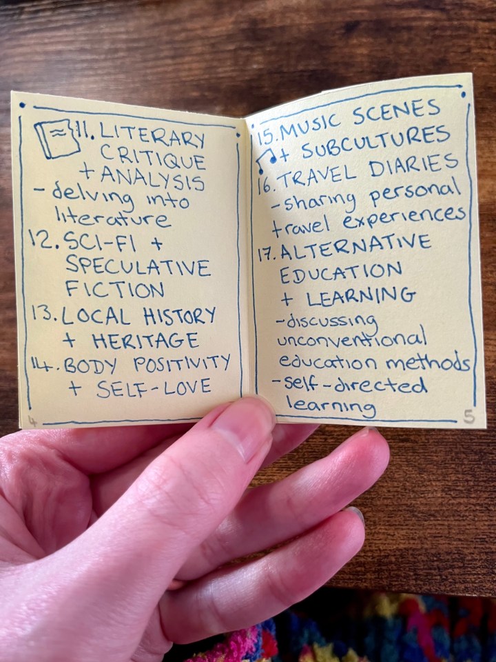 26 Ideas for Zine Themes (a new mini zine) – Jay Snelling Art